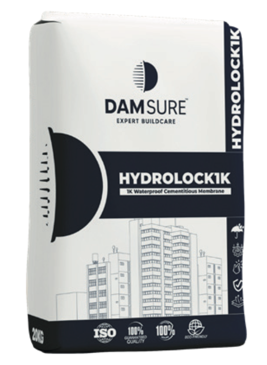 Damsure Hydrolock 1K (20 Kg) - The 1K Waterproof Cementitious Membrane ...