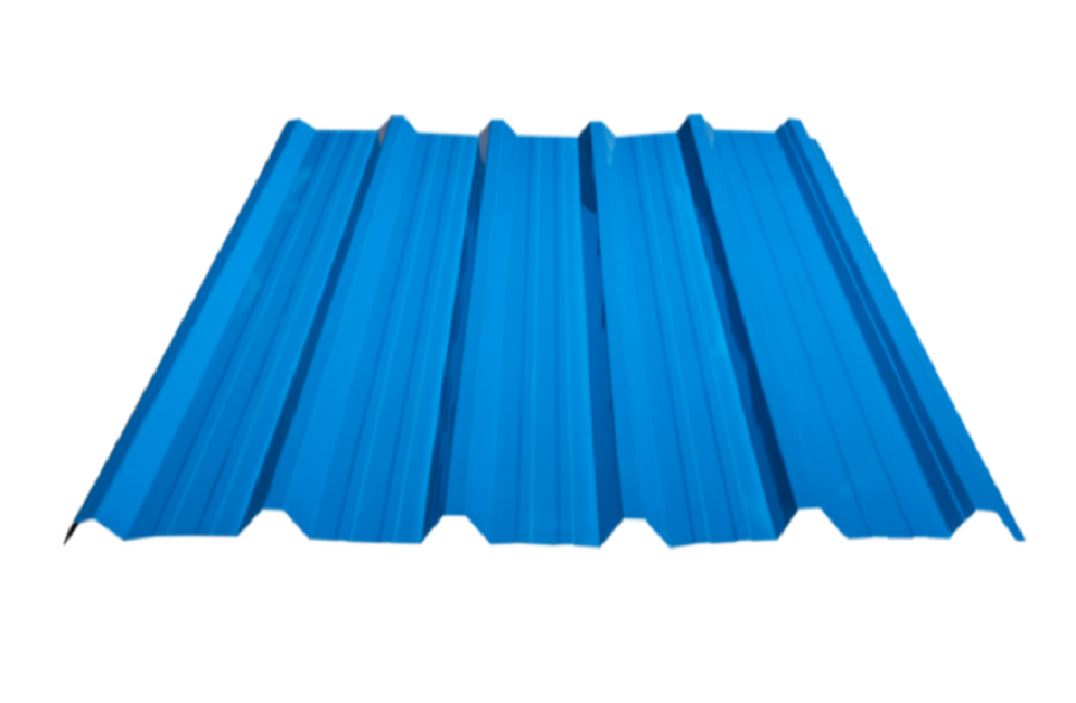 Blue Color Coated GI Roofing Sheet - 0.40mm Thick (Minimum Order 100 S ...