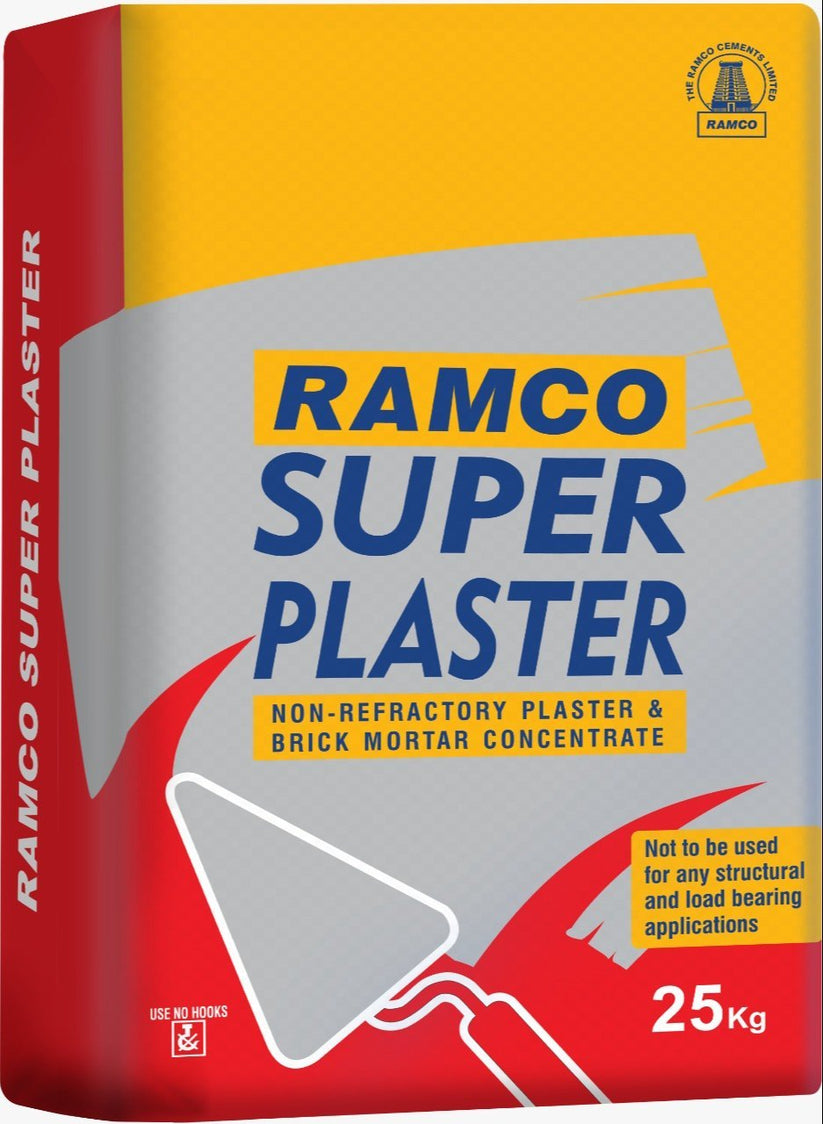 Ramco Super Plaster - 25 Kg Bag (Non-Refractory, Brick Mortar Concentr ...